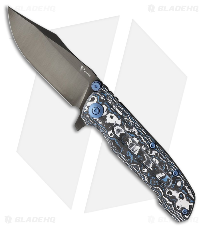 Reate Knives 9D-V2 Knife Black Ti/Frost FatCarbon DLC