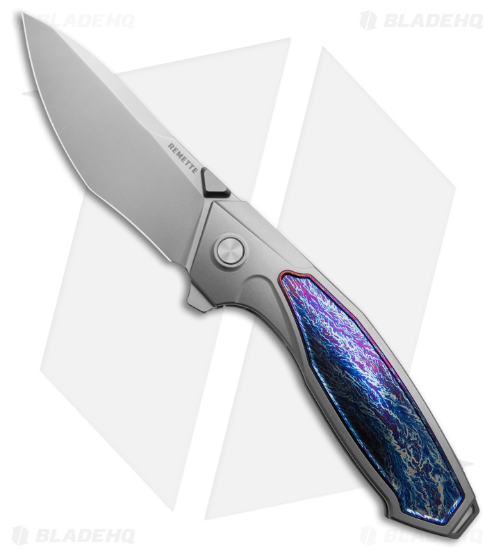 REMETTE Knife RT-Kingfisher Knife Lightning Strike Ti Satin
