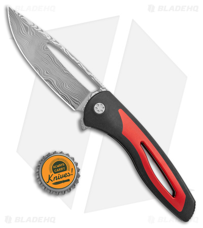 Sharp By Design Apex Frame Lock Knife Black/Red Ti-Blade HQ