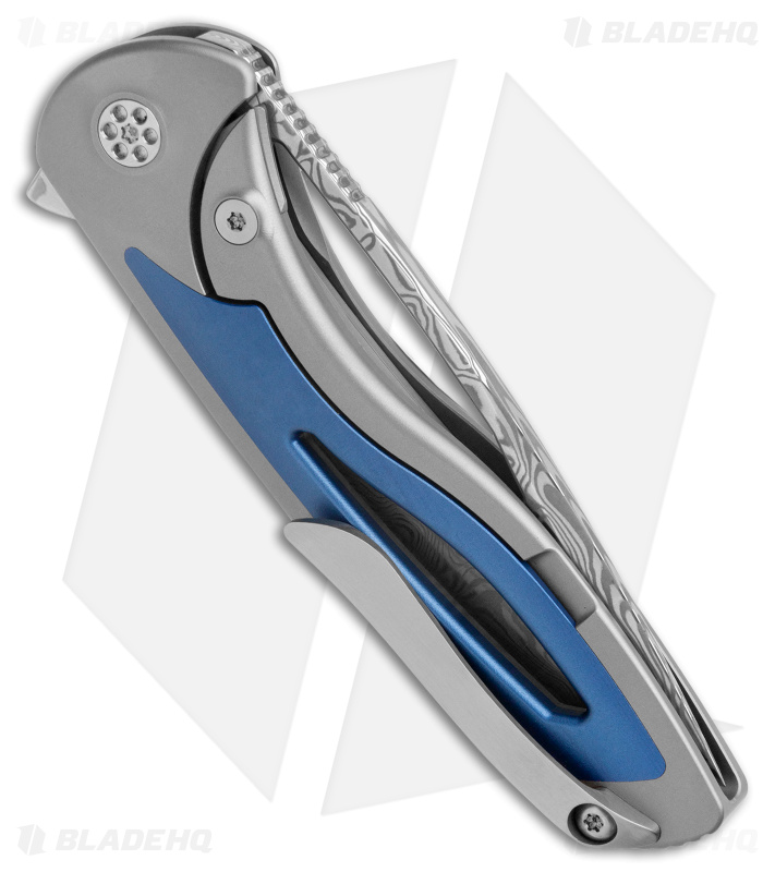 Sharp By Design Apex Frame Lock Knife Blue/Gray Ti - BHQ