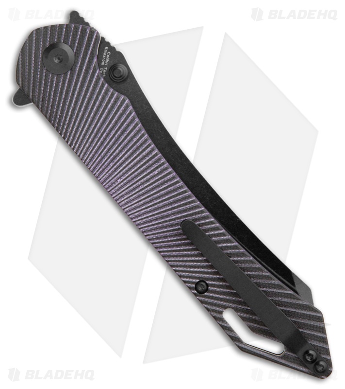 Tenable Knives Colibri Tech Knife Black/Purple G-10 Black SW