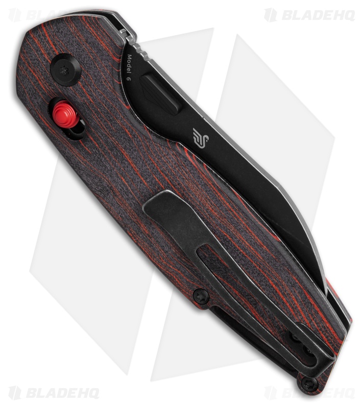 Tenable Knives Model 6 Crossbar Lock Knife Red/Black G-mascus