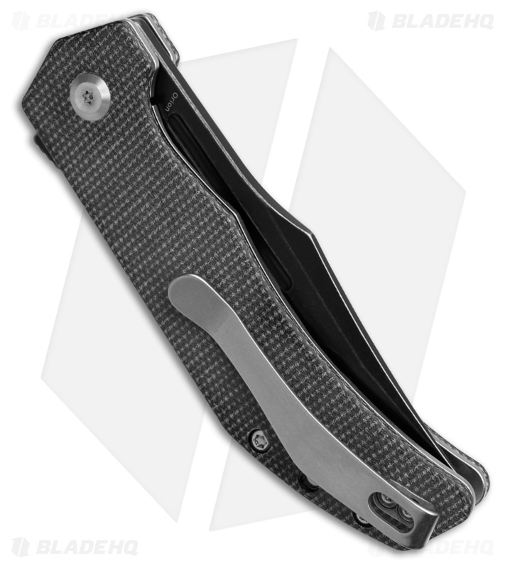 Tenable Orion Liner Lock Knife | Black Micarta | Black SW