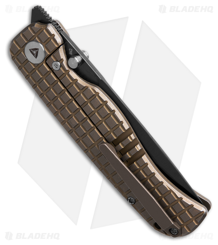 TuyaKnife Wrath Knife Bronzed Frag Ti (Black DLC) - Blade HQ