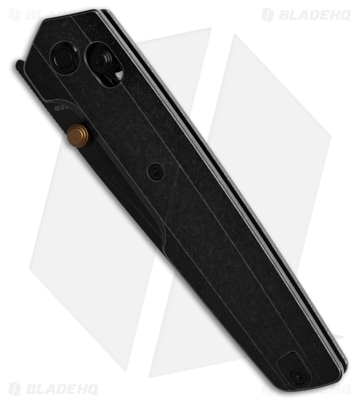 Vosteed Dachshund Crossbar Lock Black Ti Reverse Tanto M390