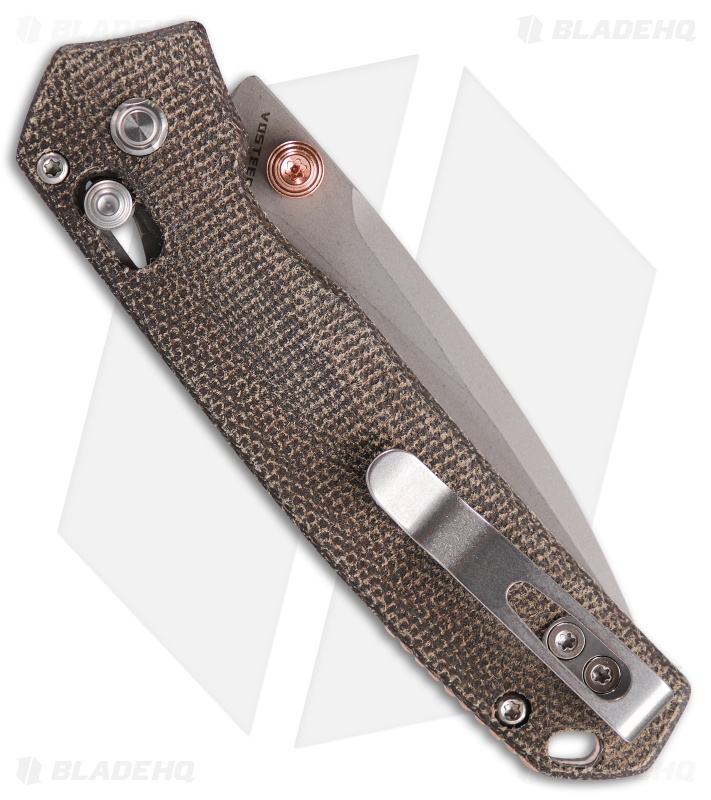 Vosteed Mini Psyop Knife Green Norplex UltreX Micarta BB/SW