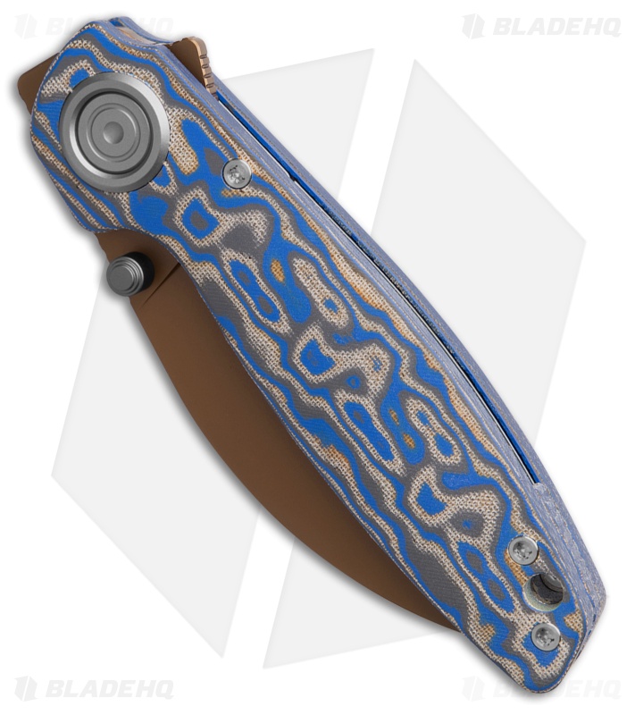 Vosteed Shilin Cutter | Blue Ocean Micarta | Copper Dune