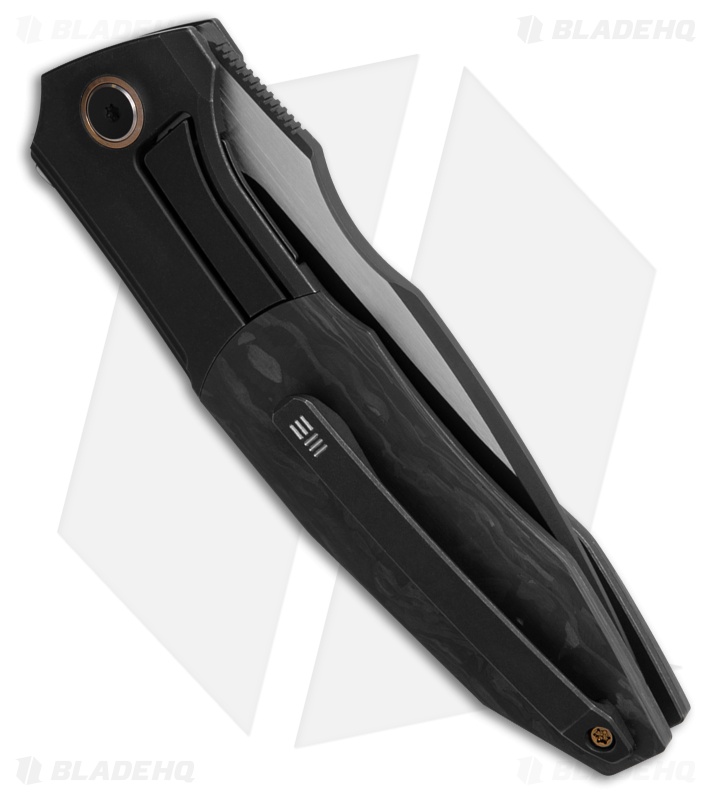 WE Knife Co. Archeozoic Knife Black Ti Shredded CF
