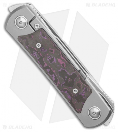 Yan Knives EMW Frame Lock Purple Haze Fat Carbon - Blade HQ