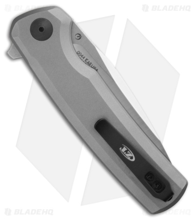 Zero Tolerance 0044 Button Lock Knife Gray Titanium Satin ZT