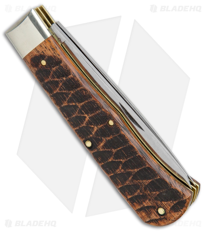 GEC #23 Pioneer Trapper Pocket Knife 4.5" Jigged Brazilian Cherry ...