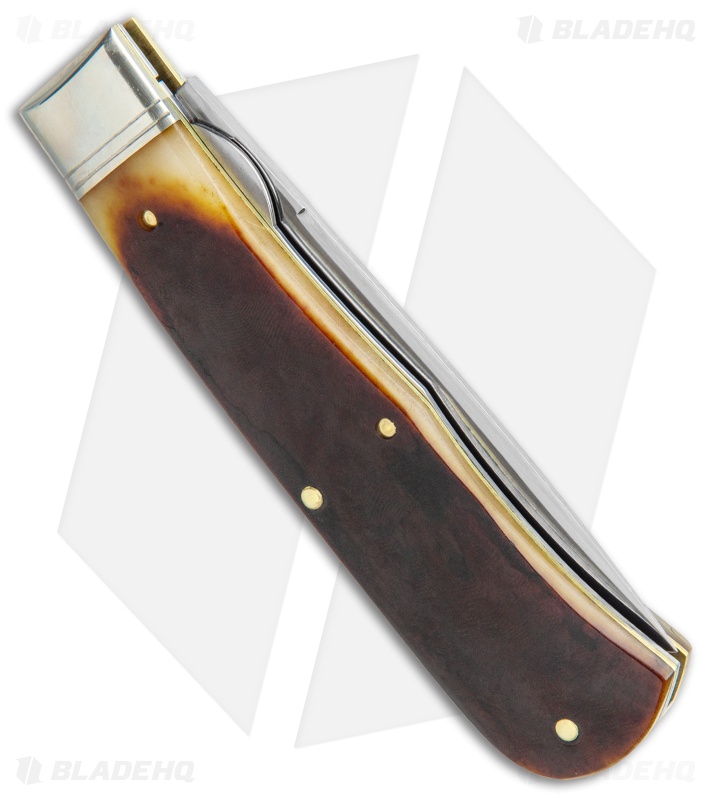 GEC #23 Pioneer Trapper Knife 3.75" Liner Lock Antique Autumn Natural ...