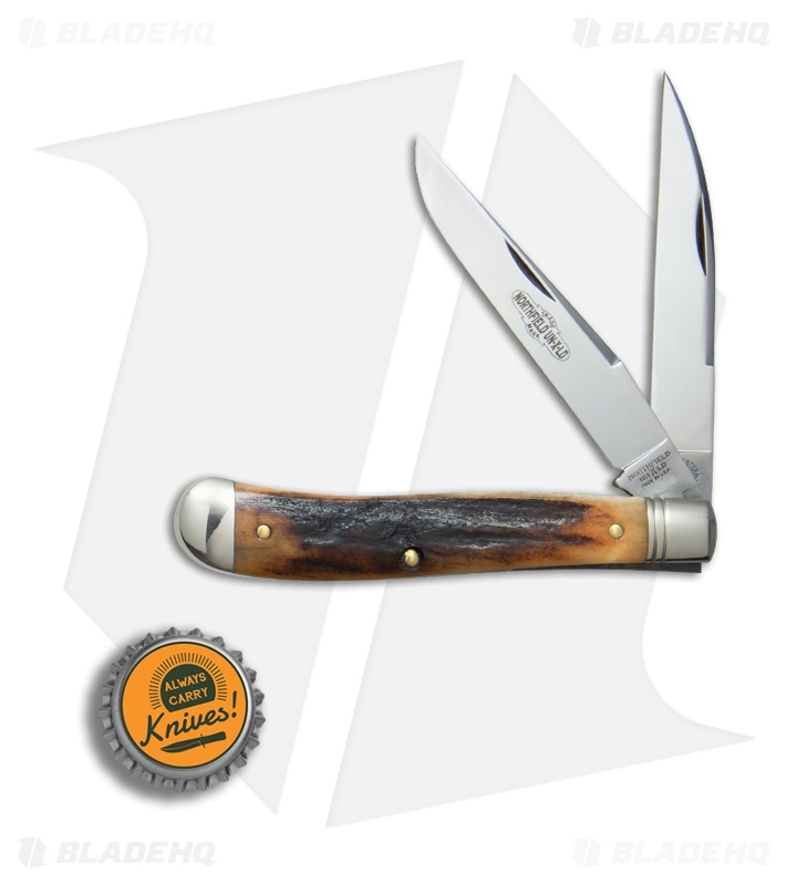 GEC #48 Northfield UN-X-LD Pocket Knife 3.8" Sambar Stag 488217 - Blade HQ