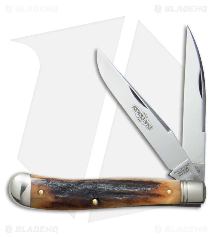GEC #48 Northfield UN-X-LD Pocket Knife 3.8" Sambar Stag 488217 - Blade HQ