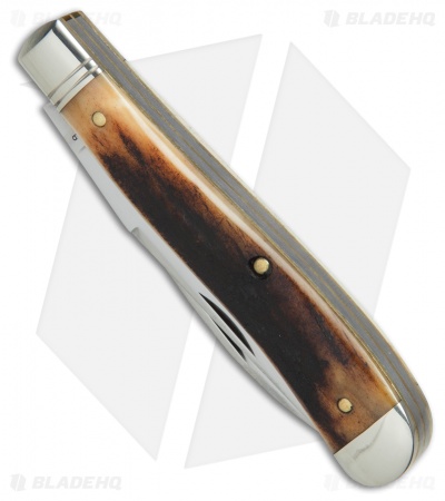 GEC #48 Northfield UN-X-LD Pocket Knife 3.8" Sambar Stag 488217 - Blade HQ