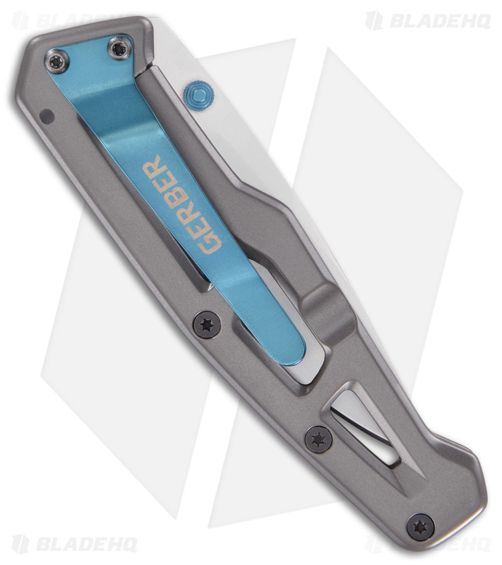 Gerber Paralite Blue Frame Lock Knife Gray Stainless (Satin)