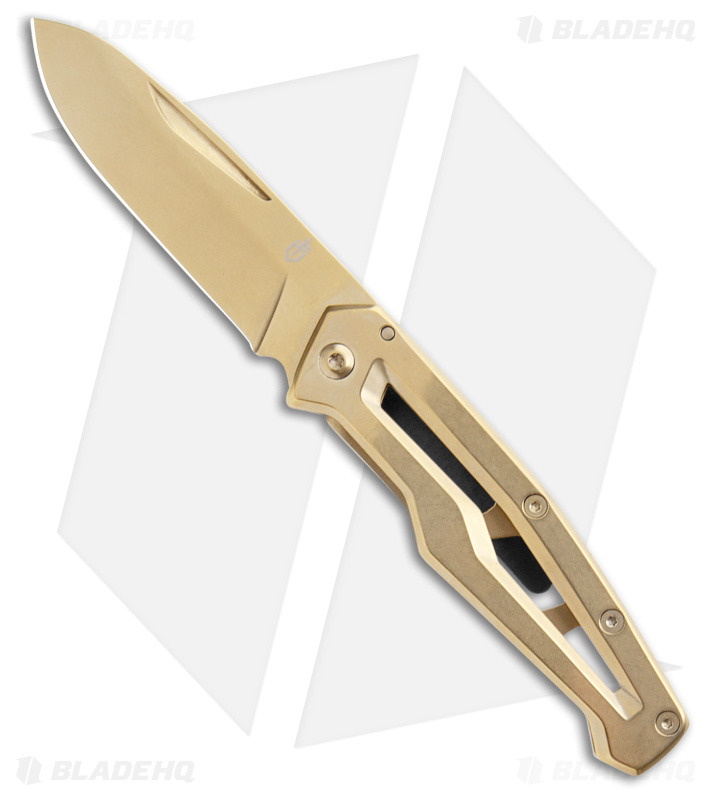 Gerber Paralite Frame Lock Knife Champagne (3" Champagne) 30-001345 ...