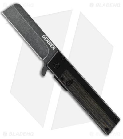 Gerber Quadrant Frame Lock Knife Bamboo Black - Blade HQ