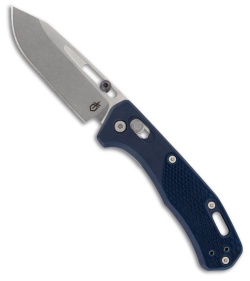 Gerber Assert Crossbar Lock Blue Polymer Clip Point SW
