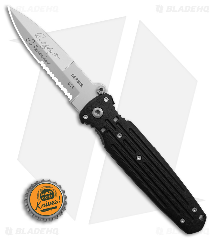 Gerber Applegate-Fairbairn Covert Folder Knife (3.75" Bead Blast Serr ...