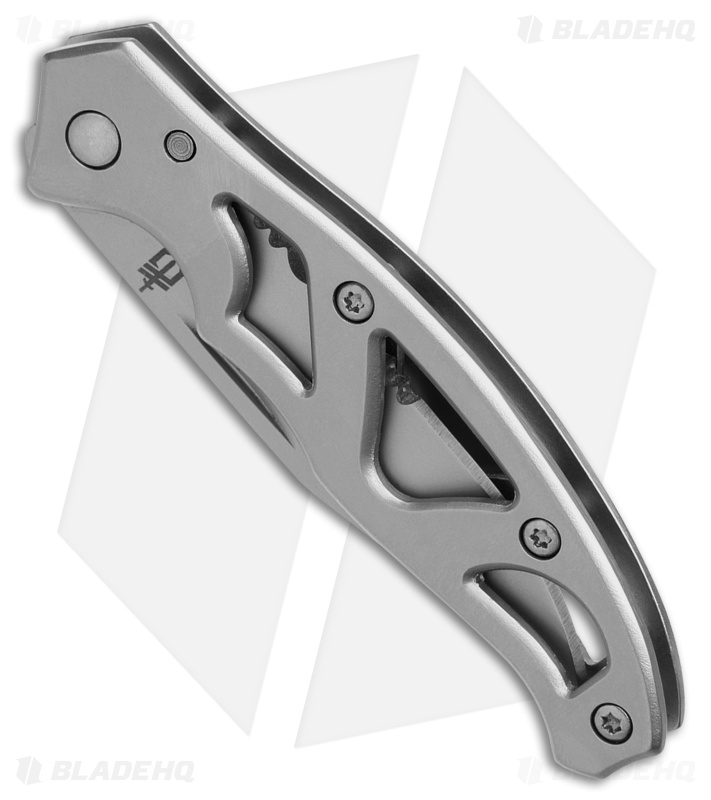 Gerber Mini Paraframe Frame Lock Knife Gray SS (Satin) - Blade HQ