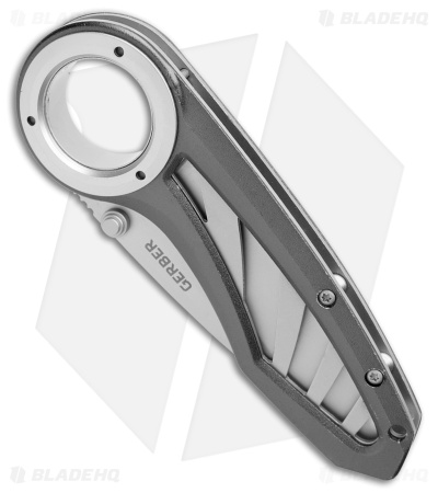 Gerber Remix Liner Lock Knife Gray Aluminum - Blade HQ