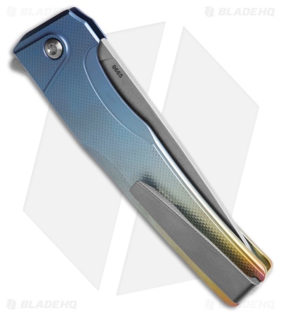 MachineWise Sonora Blue/Yellow Titanium Drop Point SW 20CV