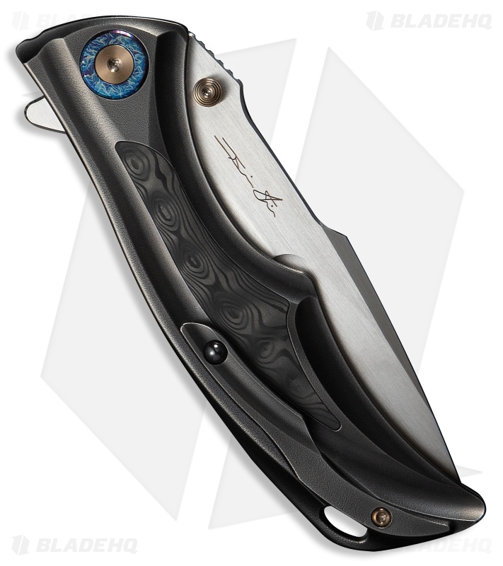 WE Knife Co. Tighe Down CF/Ti Harpoon Satin M390