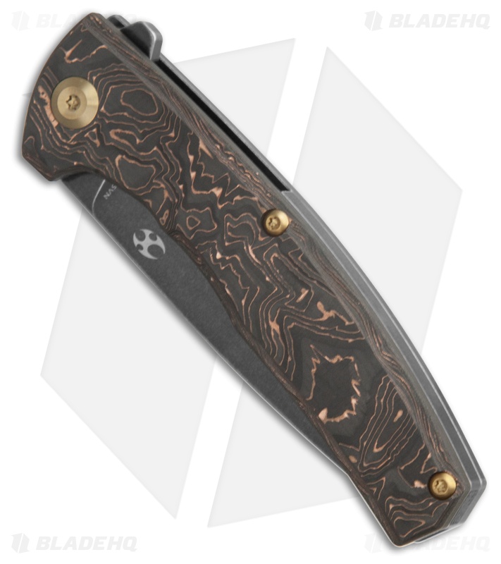 Kansept AGI Frame Lock Copper Carbon Fiber/Titanium + S35VN