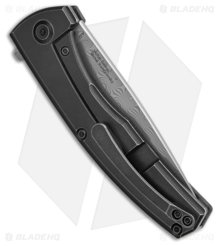 Kansept AGI Frame Lock Carbon Fiber/Titanium + Damascus