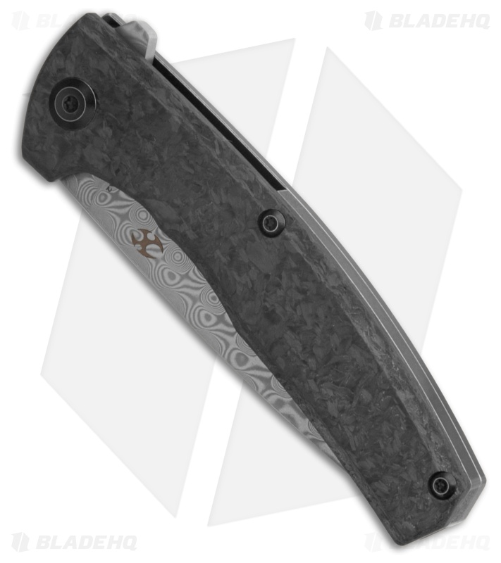Kansept AGI Frame Lock Carbon Fiber/Titanium + Damascus