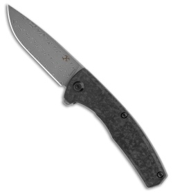 Kansept AGI Frame Lock Carbon Fiber/Titanium + Damascus