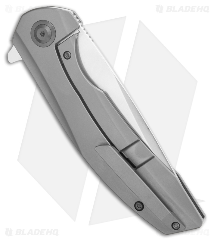 Kansept Knives Accipiter Knife Titanium/Green CF (Satin)
