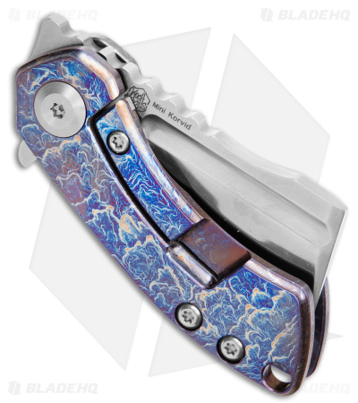 Kansept Mini Korvid Knife Lightning Strike Ti - Blade HQ