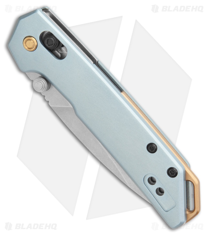 Kershaw Mini Iridium Knife Ice Blue Anodized Aluminum SW