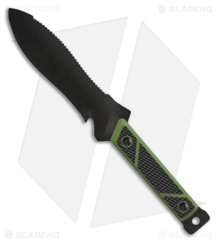 SOG HQ Riptide Fixed Blade Knife Black/Green Polypropylene