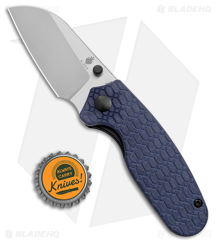Kizer Azo Towser S Liner Black Richlite (Satin) - Blade HQ