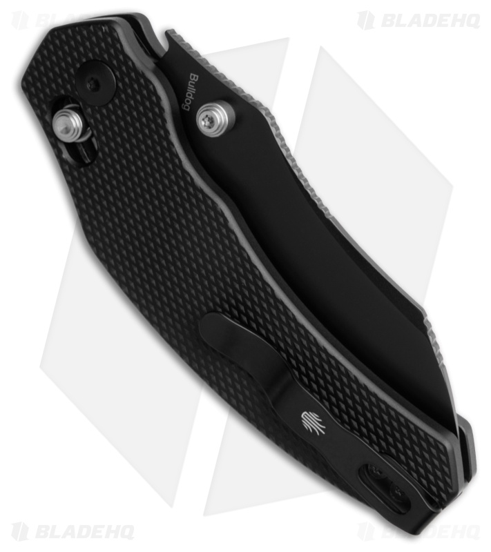 Kizer Bulldog Clutch Lock Knife Black Aluminum Black V3672A1