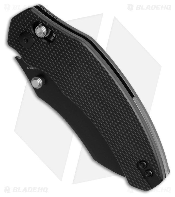 Kizer Bulldog Clutch Lock Knife Black Aluminum Black V3672A1