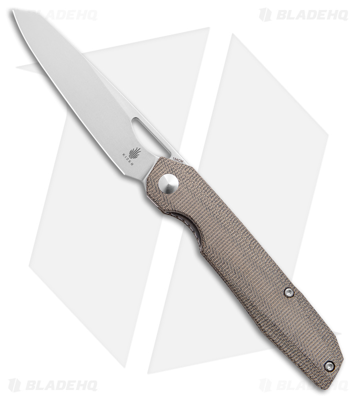 Kizer Genie Liner Lock Knife Micarta 154CM - Blade HQ