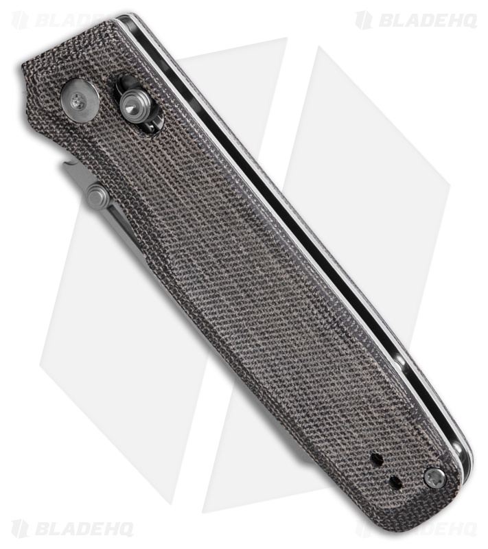 Kizer Task Bar Lock Knife Black Micarta Reverse Tanto Satin