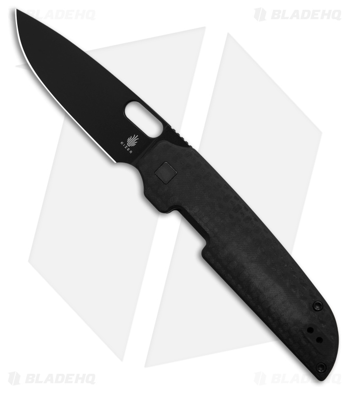 Kizer Varatas Liner Lock Knife Black G-10 Black Nitro-V