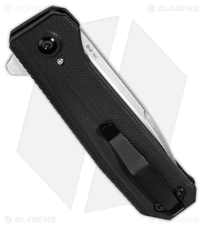 Kizer Brat Button Lock Flipper Black G-10 (Satin) - Blade HQ