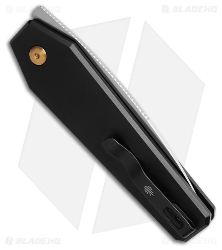 Kizer Tomb Black Al Drop Point Satin Nitro-V