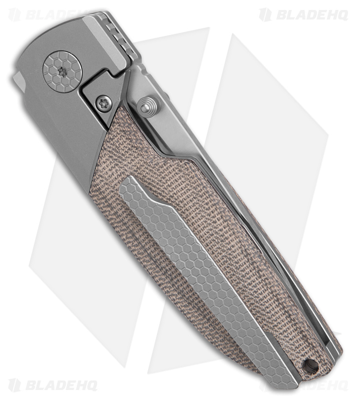 Matsey Basilisk Frame SW w/ Green Micarta (Satin) - Blade HQ