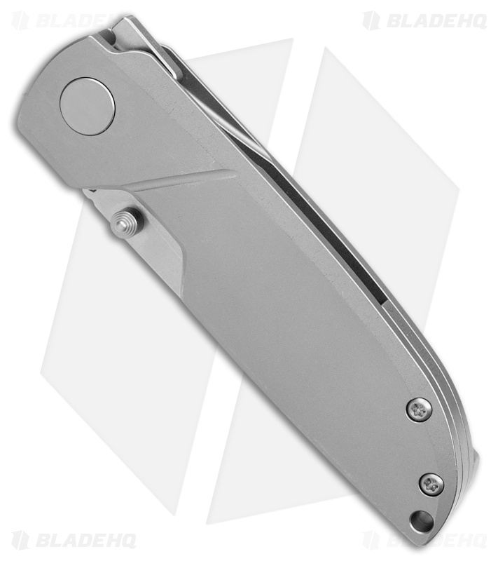 Matsey Basilisk Frame Lock Knife Stonewashed Titanium