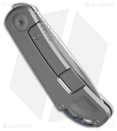 Maxace Knives Big Fella Knife Blue/Gray Ti MagnaCut Satin