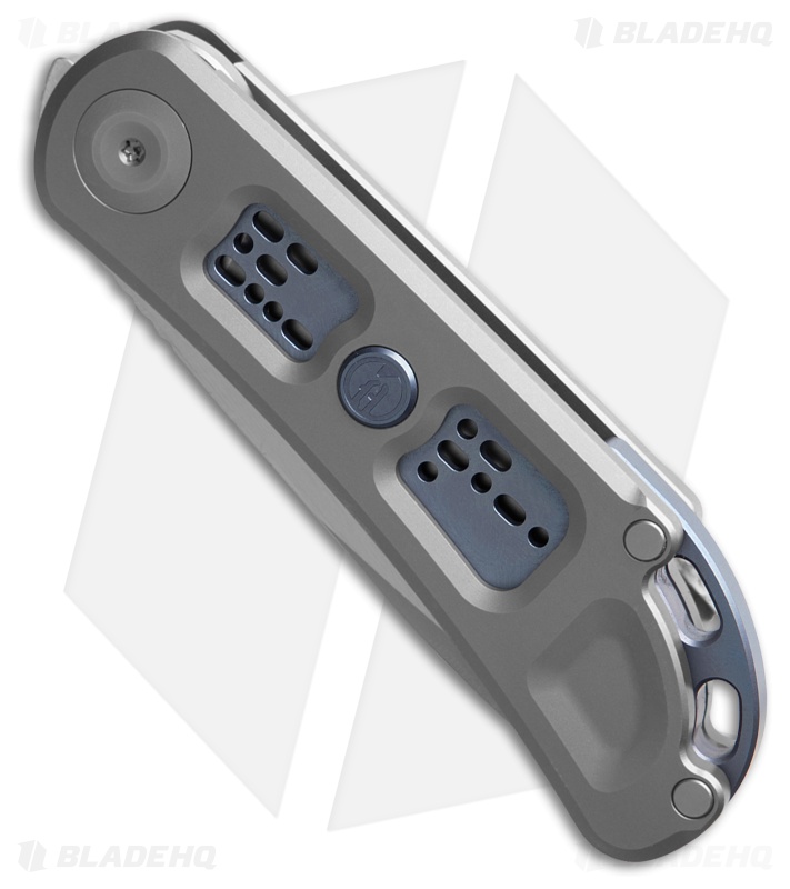 Maxace Knives Big Fella Knife Blue/Gray Ti MagnaCut Satin