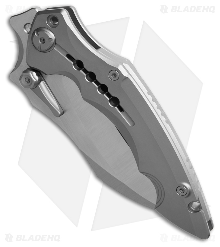 Maxace Hela Karambit Frame Lock Knife Titanium Satin M390