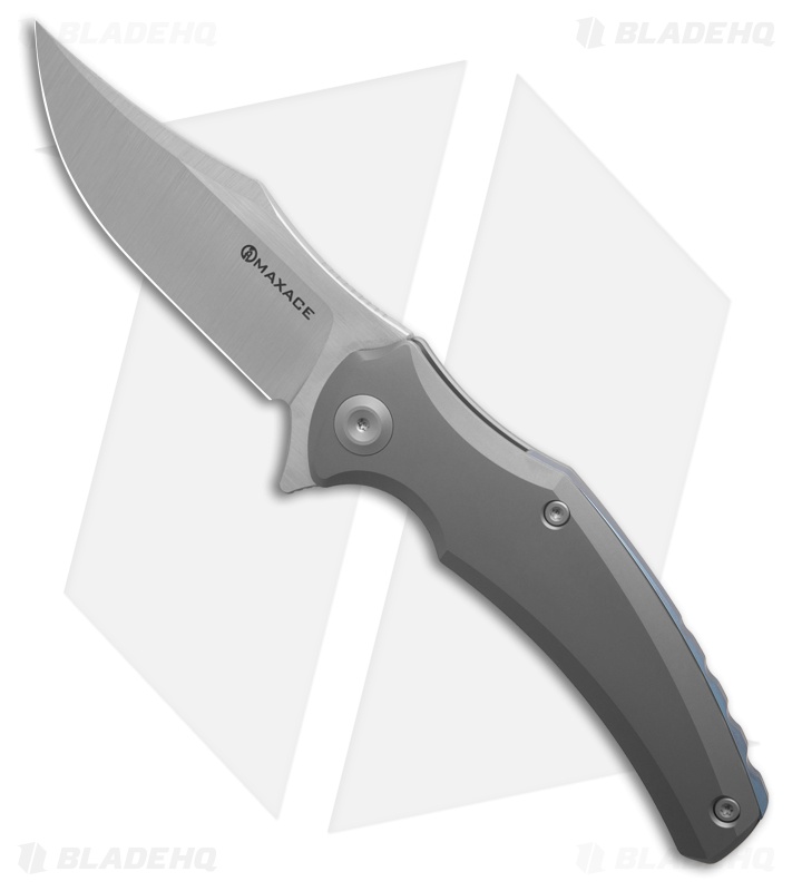 Maxace Knives Orion Knife Stonewash Ti MagnaCut Satin